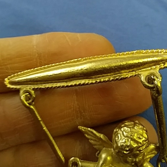 Jewelry | Vintage Angel On A Swing Pin | Poshmark